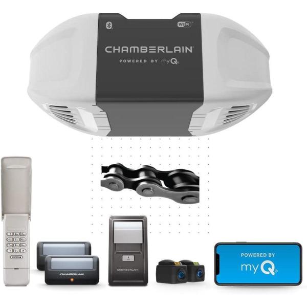 Chamberlain B6753T Smart Garage Door Opener, Video Streaming & Advanced ...